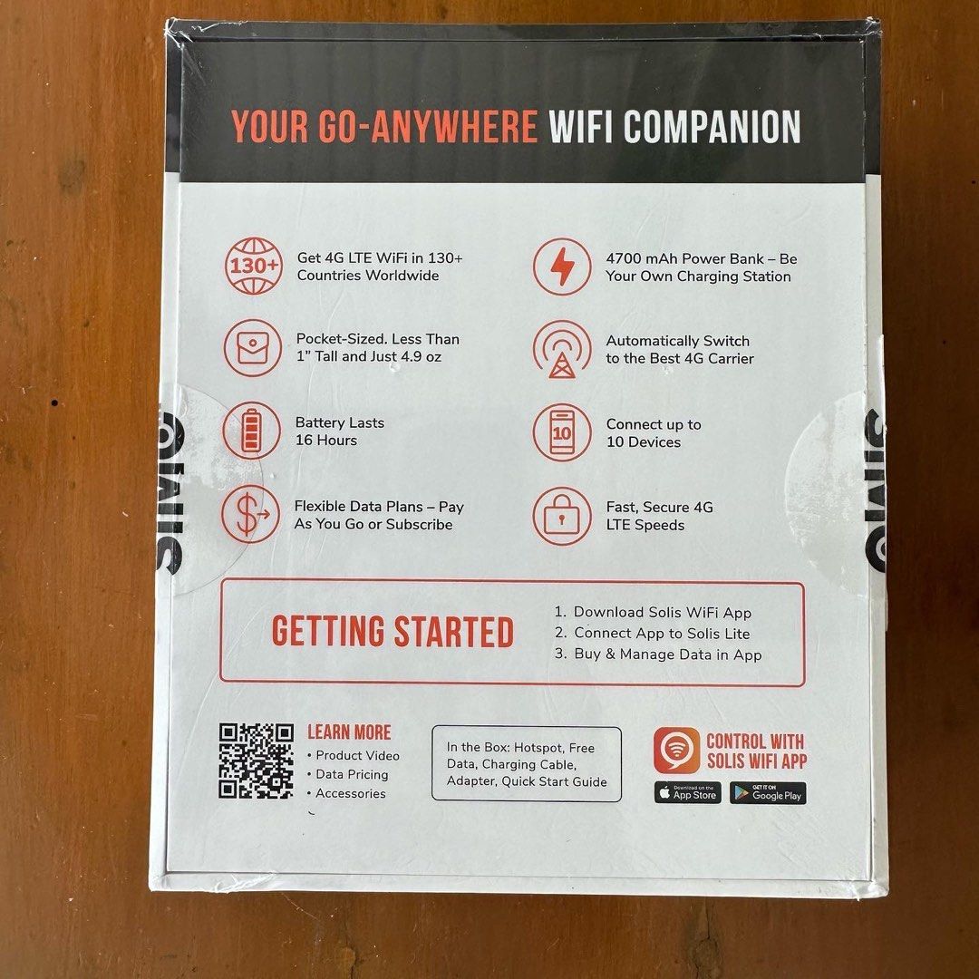 Solis Lite mobile wifi hotspot, Computers & Tech, Office & Business ...