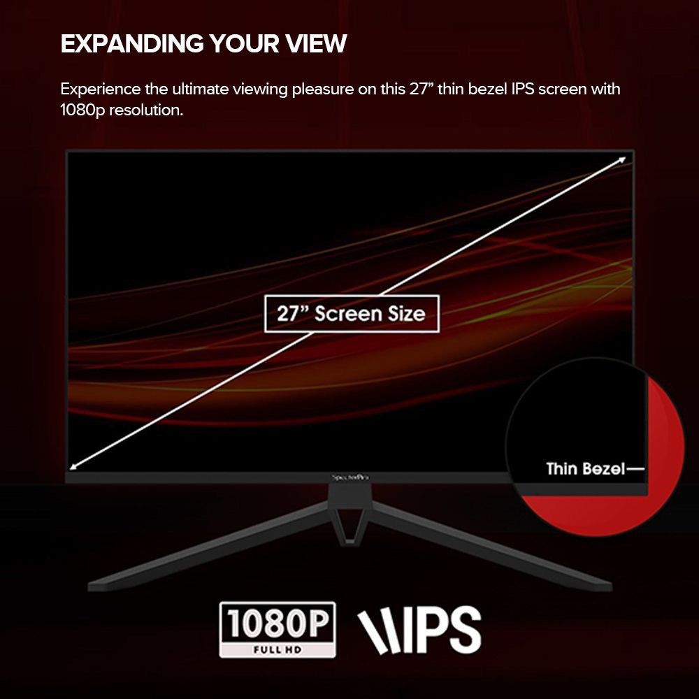 SpecterPro 27GX IPS 27 inch Gaming Monitor 144hz |1ms | Flat Screen ...