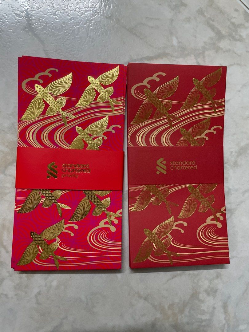 Standard Chartered Priority 2023 Red Packets Ang Pau Ang Bao Ang Pow ...