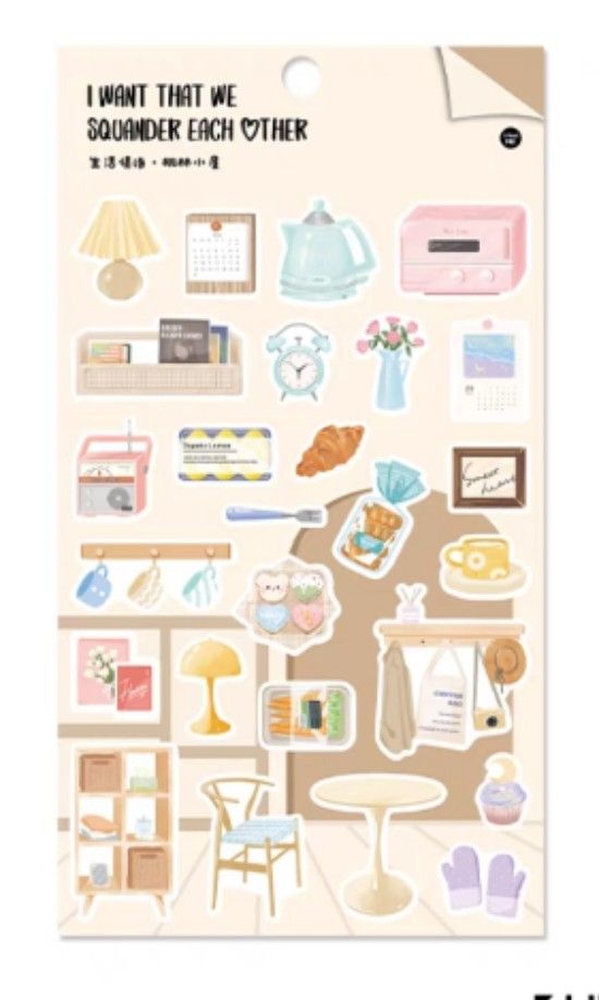 Sticker sheets Asethetic Bullet Journal, Hobbies & Toys, Stationery ...