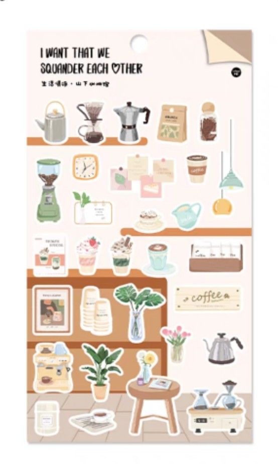 Sticker sheets Asethetic Bullet Journal, Hobbies & Toys, Stationery ...