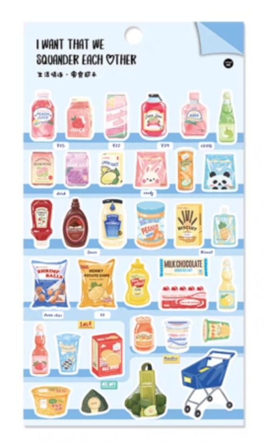 Sticker sheets Asethetic Bullet Journal, Hobbies & Toys, Stationery ...