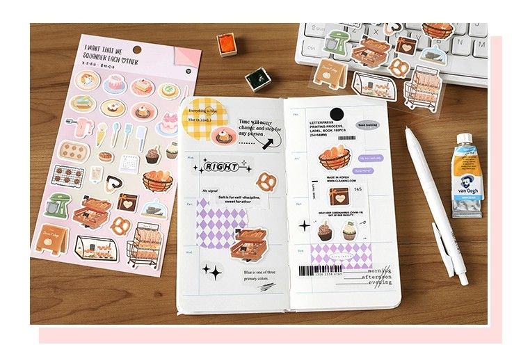 Sticker sheets Asethetic Bullet Journal, Hobbies & Toys, Stationery ...