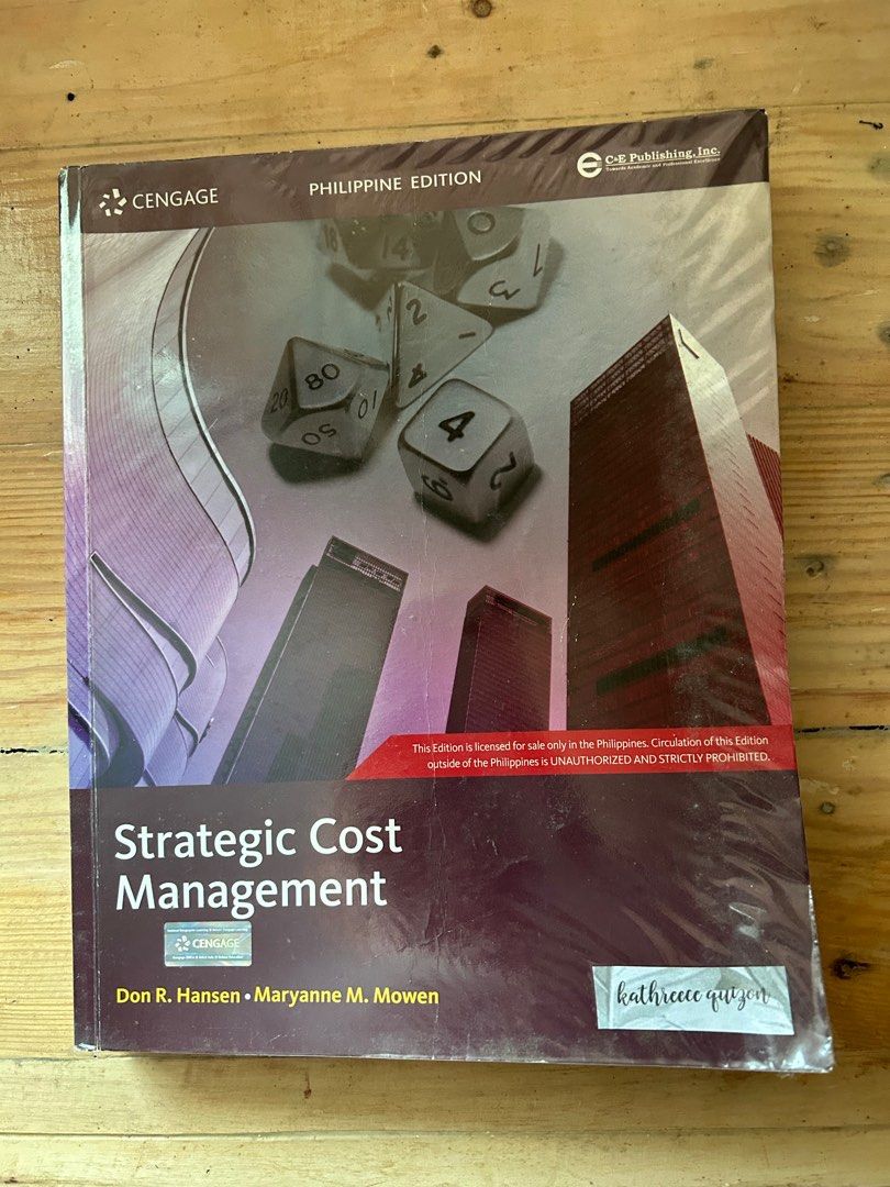 Strategic Cost Management by Hansen and Mowen, Hobbies & Toys, Books ...