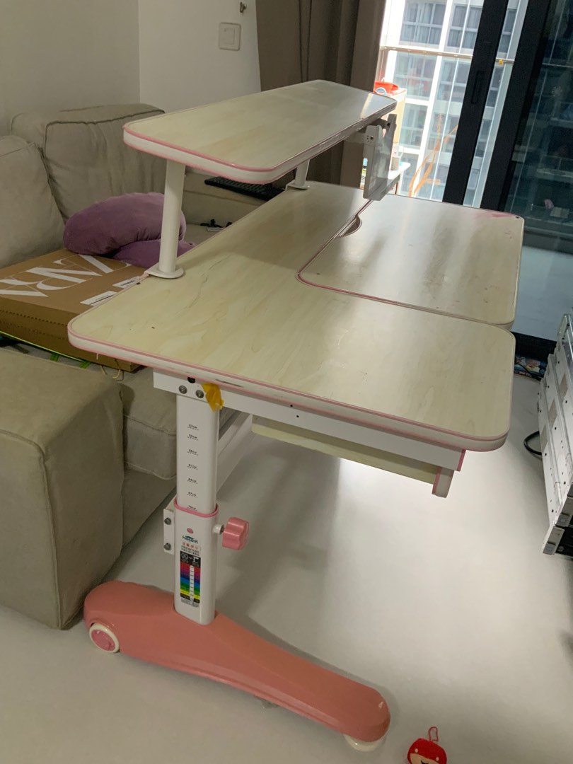 Study table, adjustable, Furniture & Home Living, Furniture, Tables ...