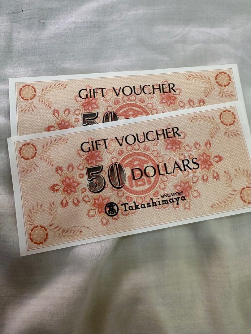 Takashimaya $50 voucher, Tickets & Vouchers, Vouchers on Carousell