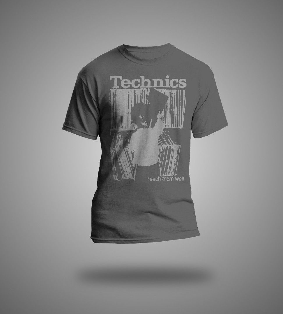 Technics Teach Them Well T Shirt, Men's Fashion, Tops & Sets, Tshirts & Polo Shirts on Carousell