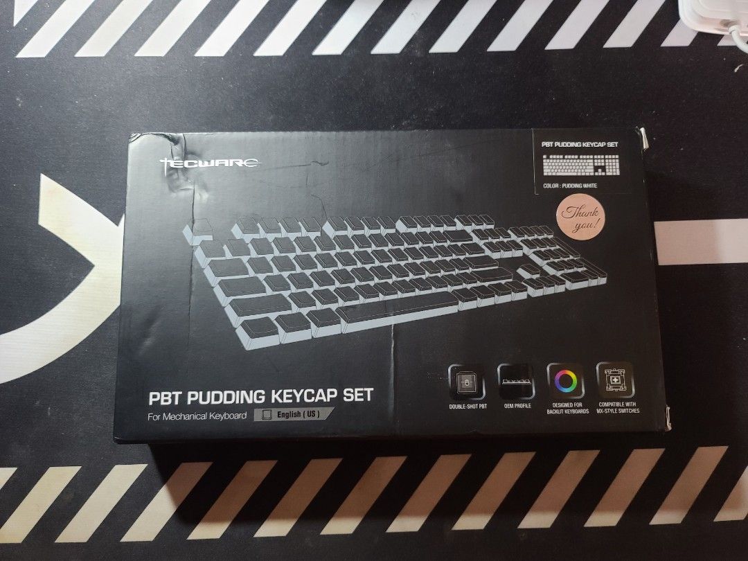 Tecware White pudding keycaps, Computers & Tech, Parts & Accessories ...