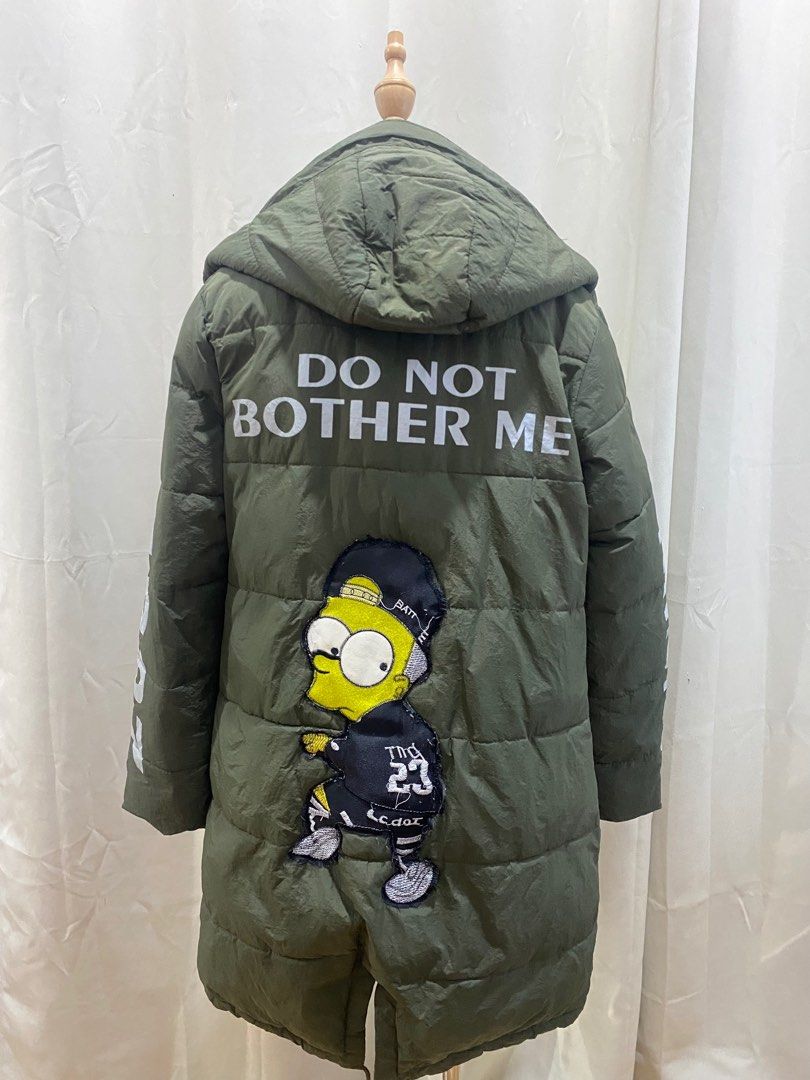 The Simpsons Army Green Puffer Coat, Women's Fashion, Coats, Jackets ...
