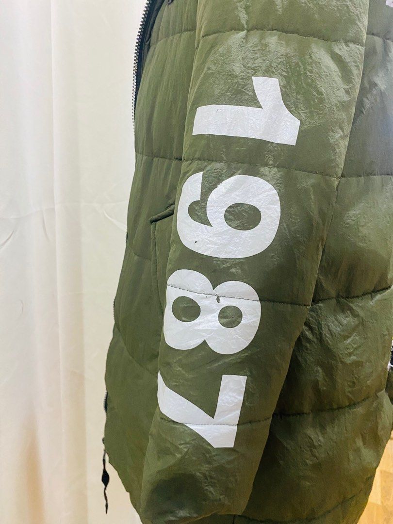 The Simpsons Army Green Puffer Coat, Women's Fashion, Coats, Jackets ...