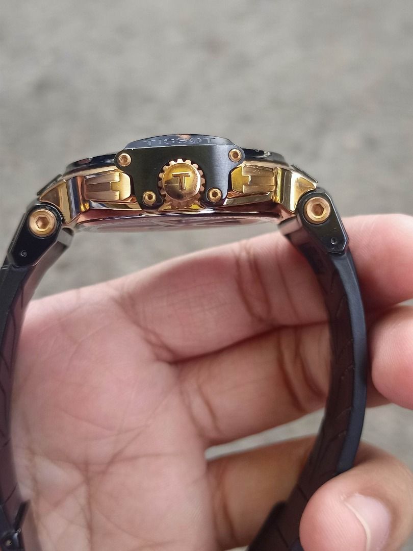 tissot trace rose gold tone, Luxury, Watches on Carousell