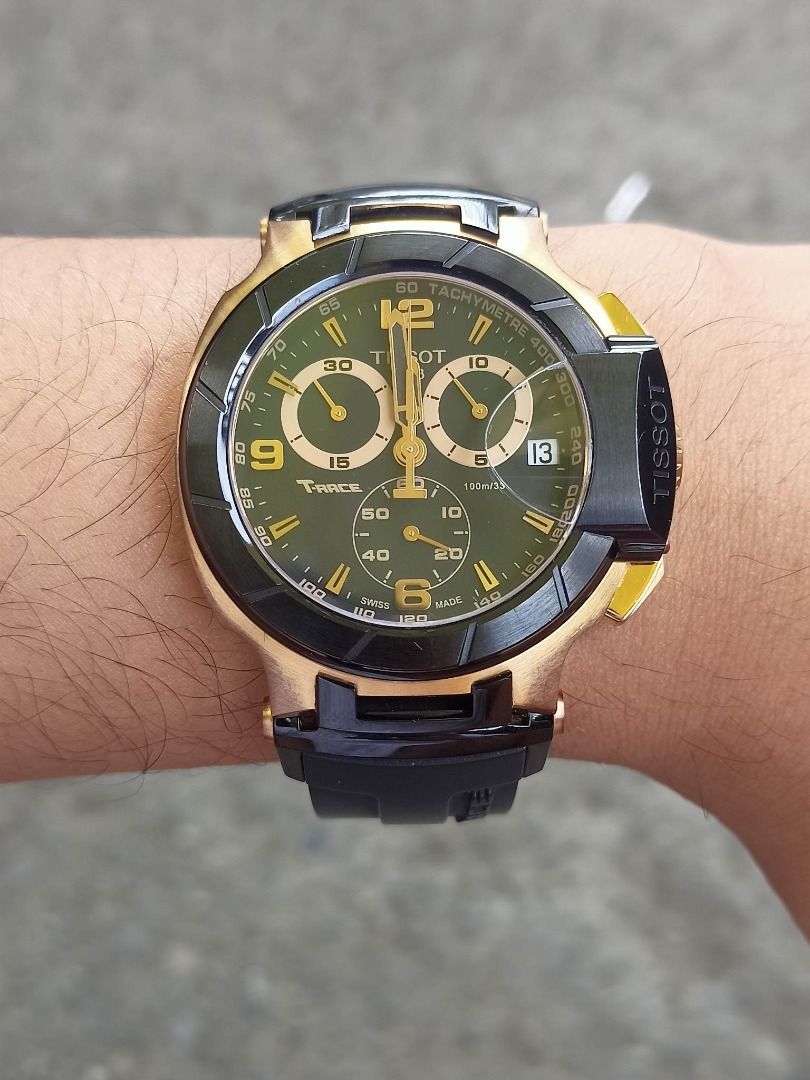 tissot trace rose gold tone, Luxury, Watches on Carousell