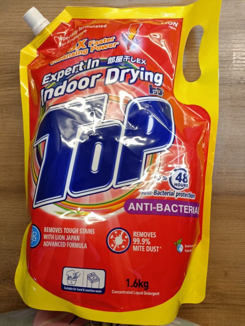 Top Detergent 1.6kg refill, Furniture & Home Living, Cleaning ...