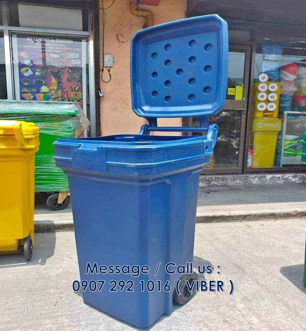 Trash bin roller king w/wheels supplier 329, Furniture & Home Living ...