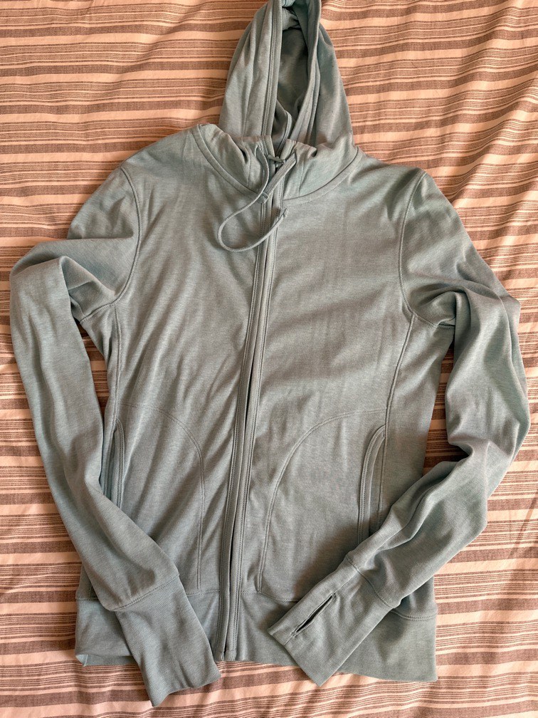 Uniqlo Light Blue Track Jacket, Women's Fashion, Activewear on Carousell