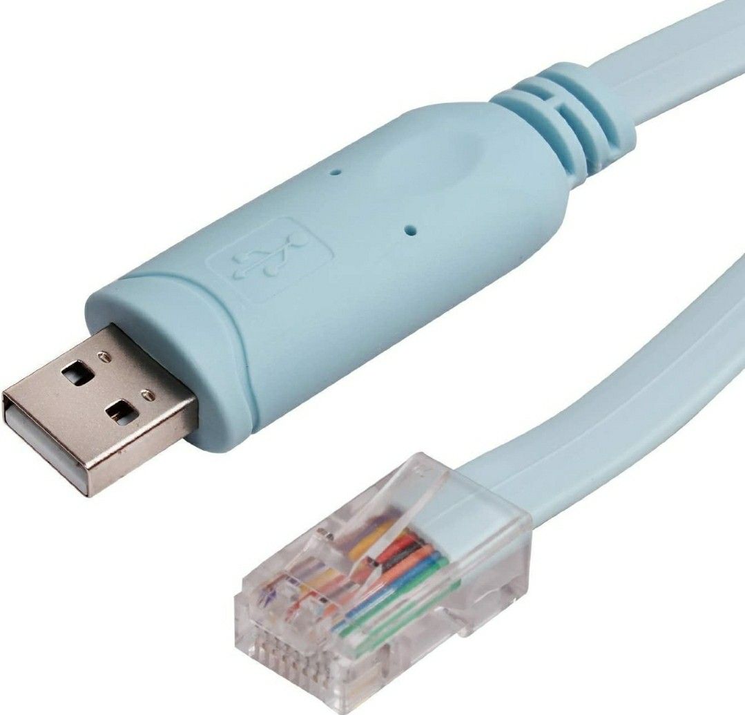 USB TO RJ45 CONSOLE CABLE, 1.5M, USB A MALE TO RJ45 MALE, CONSOLE CABLE ...