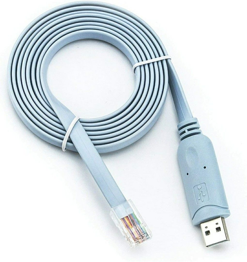 USB TO RJ45 CONSOLE CABLE, 1.5M, USB A MALE TO RJ45 MALE, CONSOLE CABLE ...