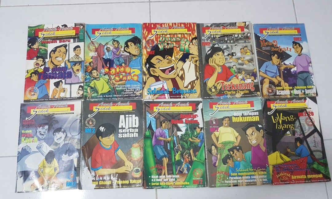 (used) Komik Anak Anak Sidek, Hobbies & Toys, Books & Magazines, Comics & Manga on Carousell