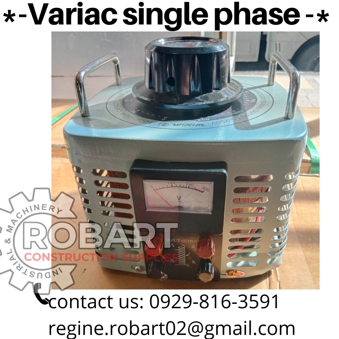 *-Variac single phase -*, Commercial & Industrial, Construction Tools ...