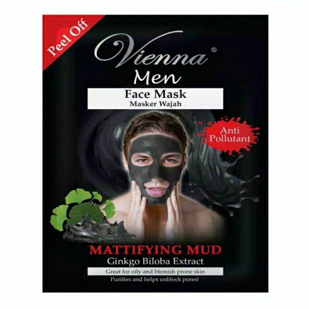 Vienna Face Mask Ginkgo Biloba, Kesehatan & Kecantikan, Perawatan Pria ...