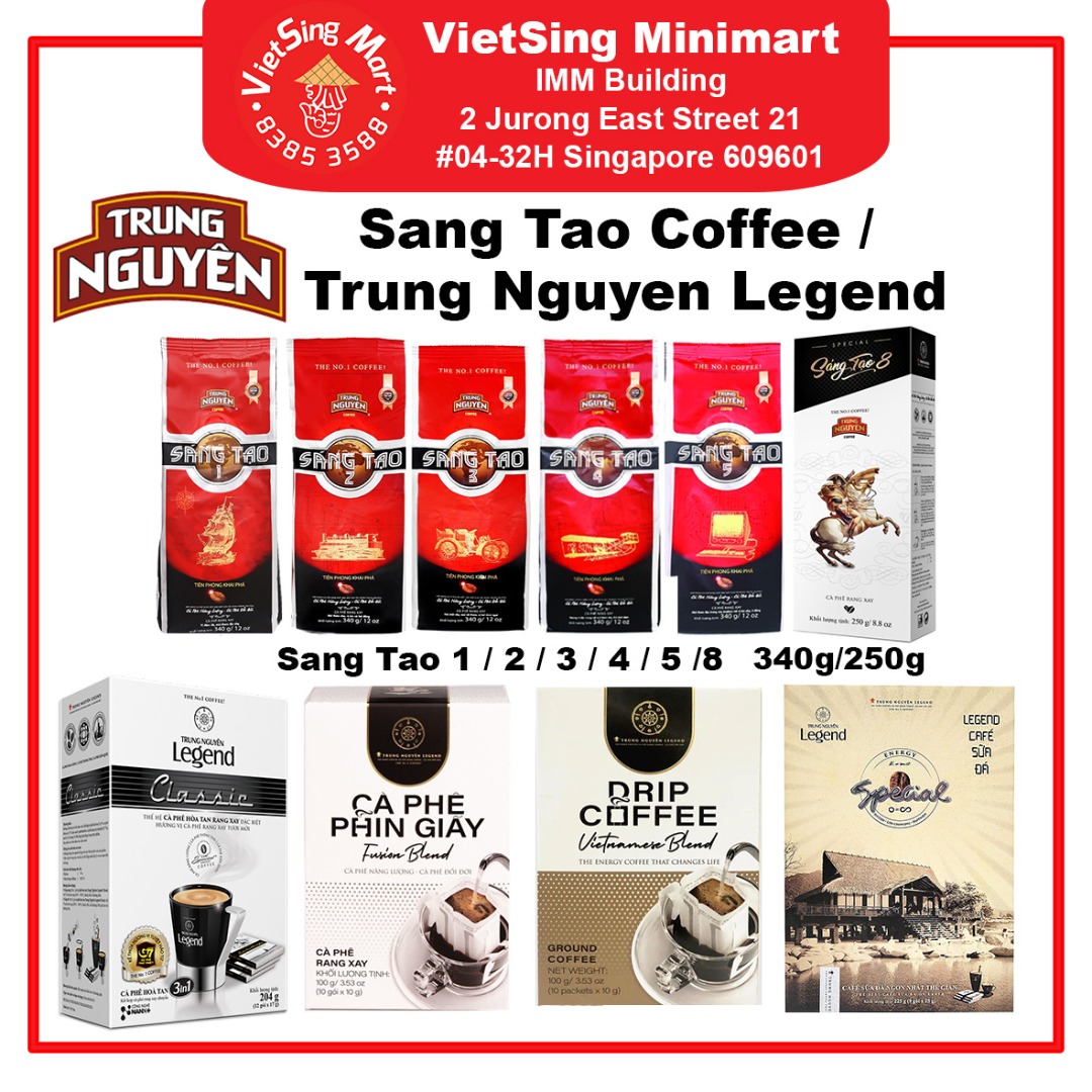 Vietnam Sang Tao 340g Coffee 1/2/3/4/5 Ground Coffee, Food & Drinks ...