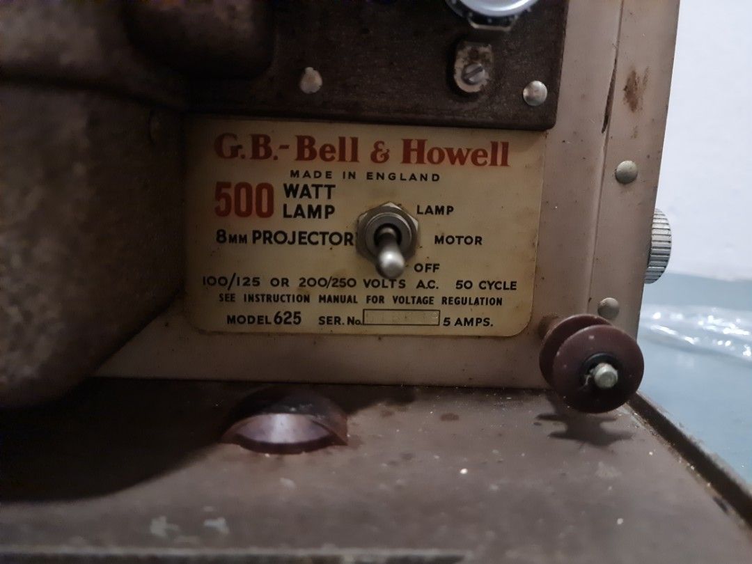 Vintage Bell & Howell Model 625 Projector, Hobbies & Toys, Memorabilia ...