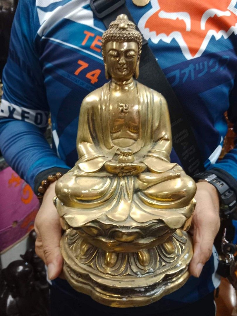Vintage brass - Amitabha Budda Statue, Hobbies & Toys, Memorabilia ...