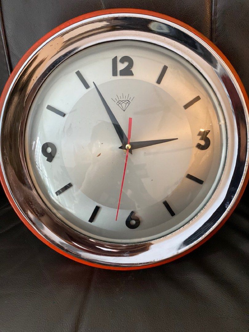 Vintage Diamond clock, Hobbies & Toys, Memorabilia & Collectibles ...