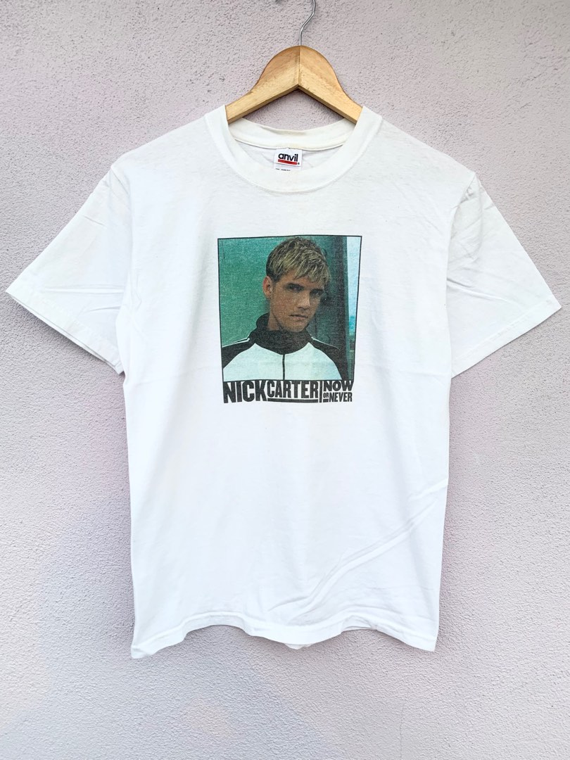 Vintage Nick Carter Backstreet Boys Tshirt, Men's Fashion, Tops & Sets ...