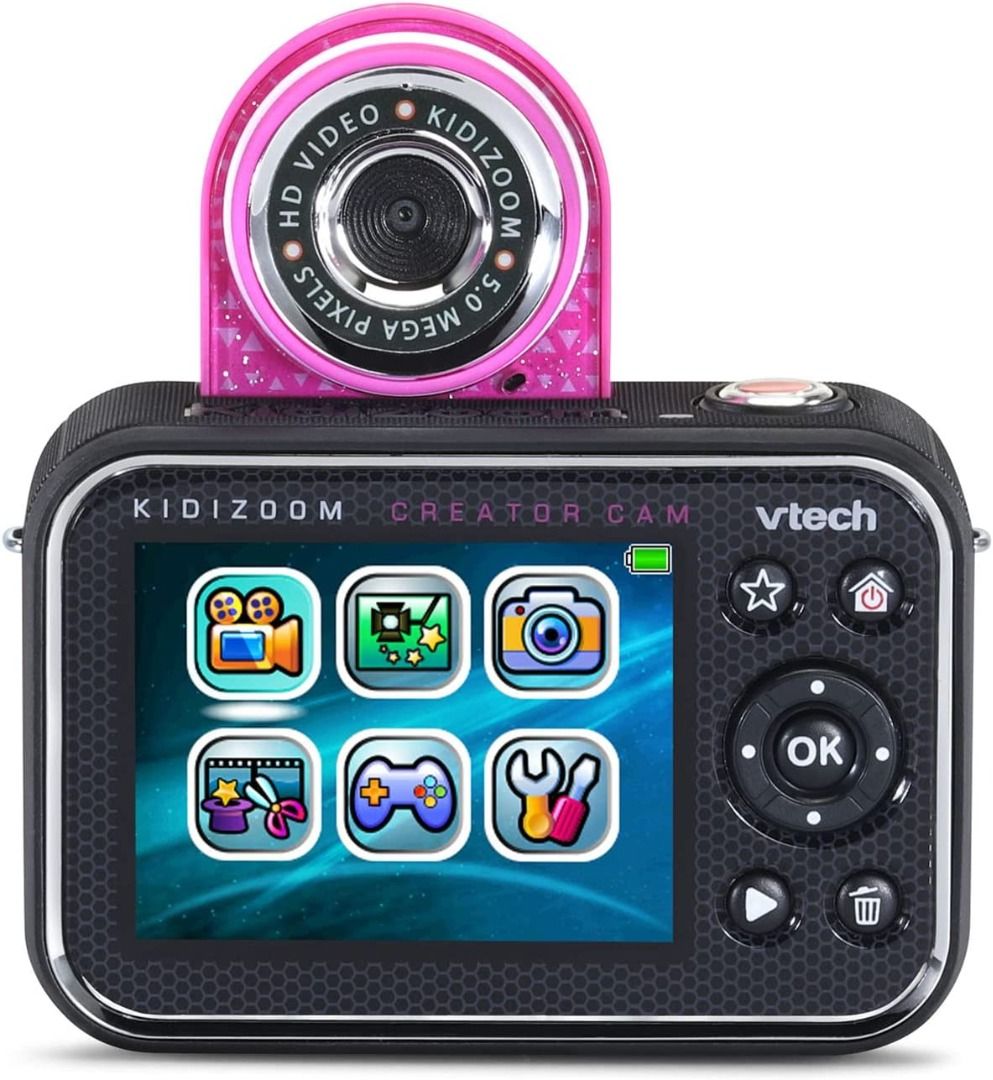 Vtech KidiZoom Creator Cam (Glitter Pink) Special Edition, Hobbies ...