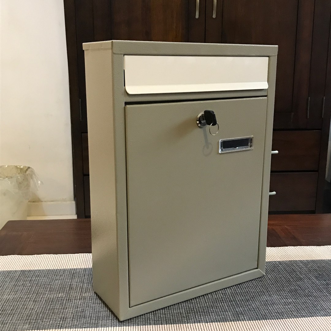 Wall Mount Lockable Metal Mailbox / Drop box / Feedback box / Tender ...