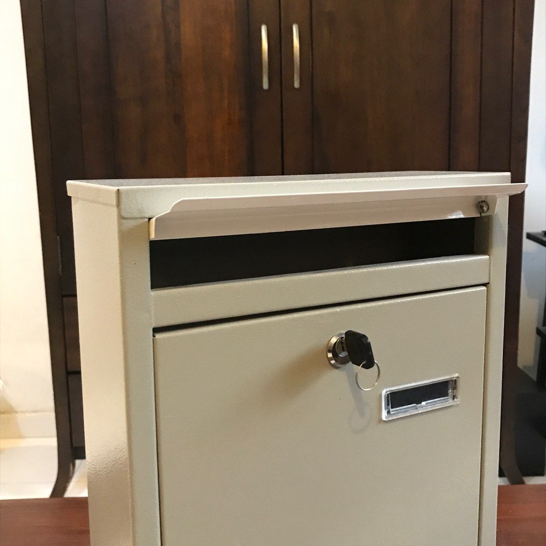 Wall Mount Lockable Metal Mailbox / Drop box / Feedback box / Tender ...