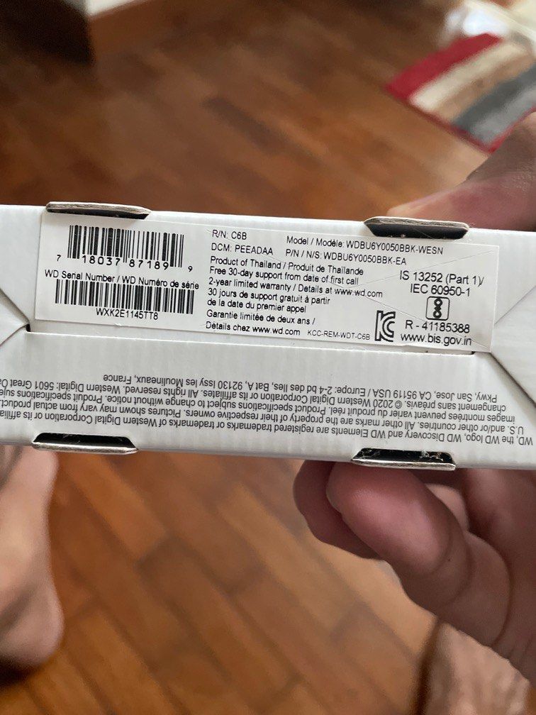 WD 5 TB Hdd - portable / external , Computers & Tech, Parts ...