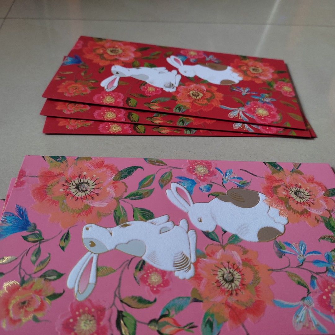 [WTS] BN Cute Year of Rabbit 2023 Aberdeen Red Packets. Pack of 9 With ...