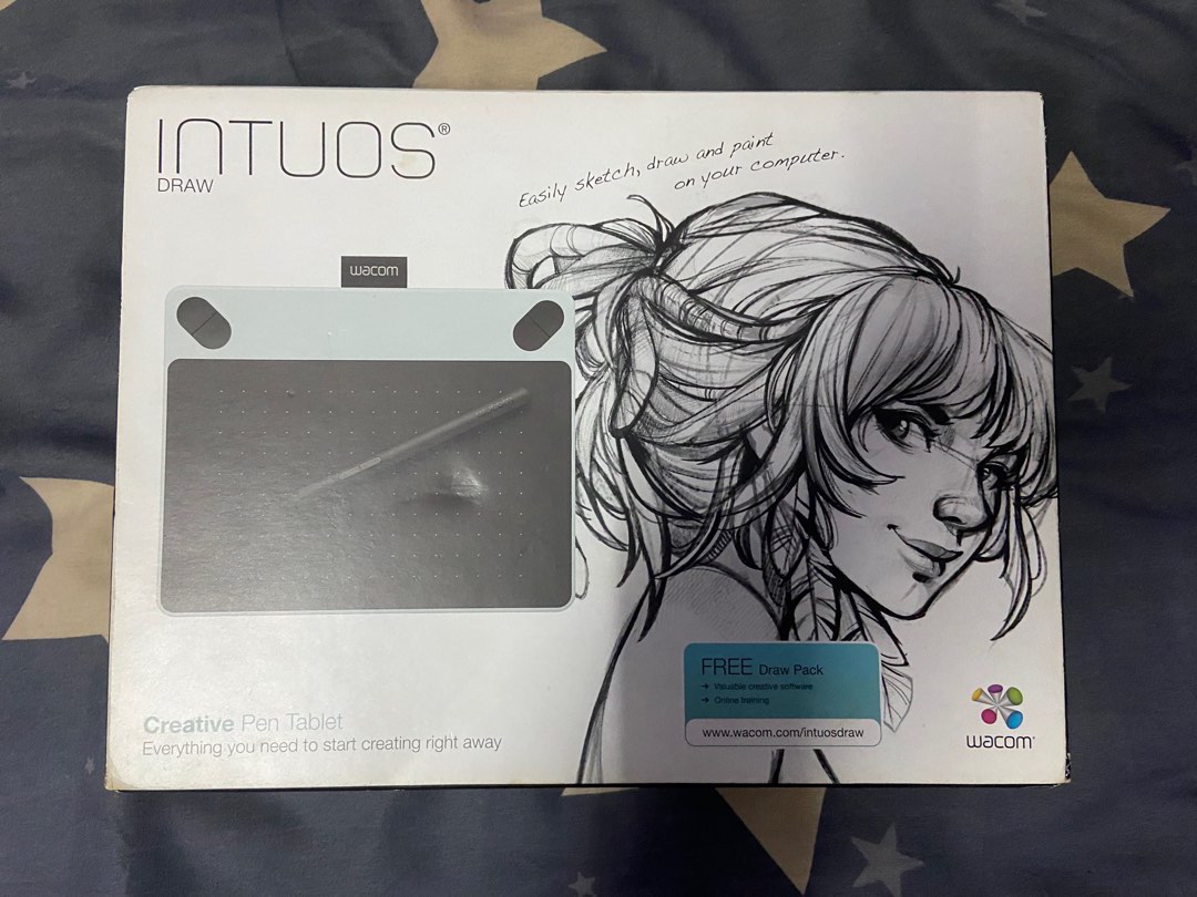 Wacom Intuos Draw CTL-490/W0-CX (White) With ALL 10 EXTRA NIBS, Hobbies ...