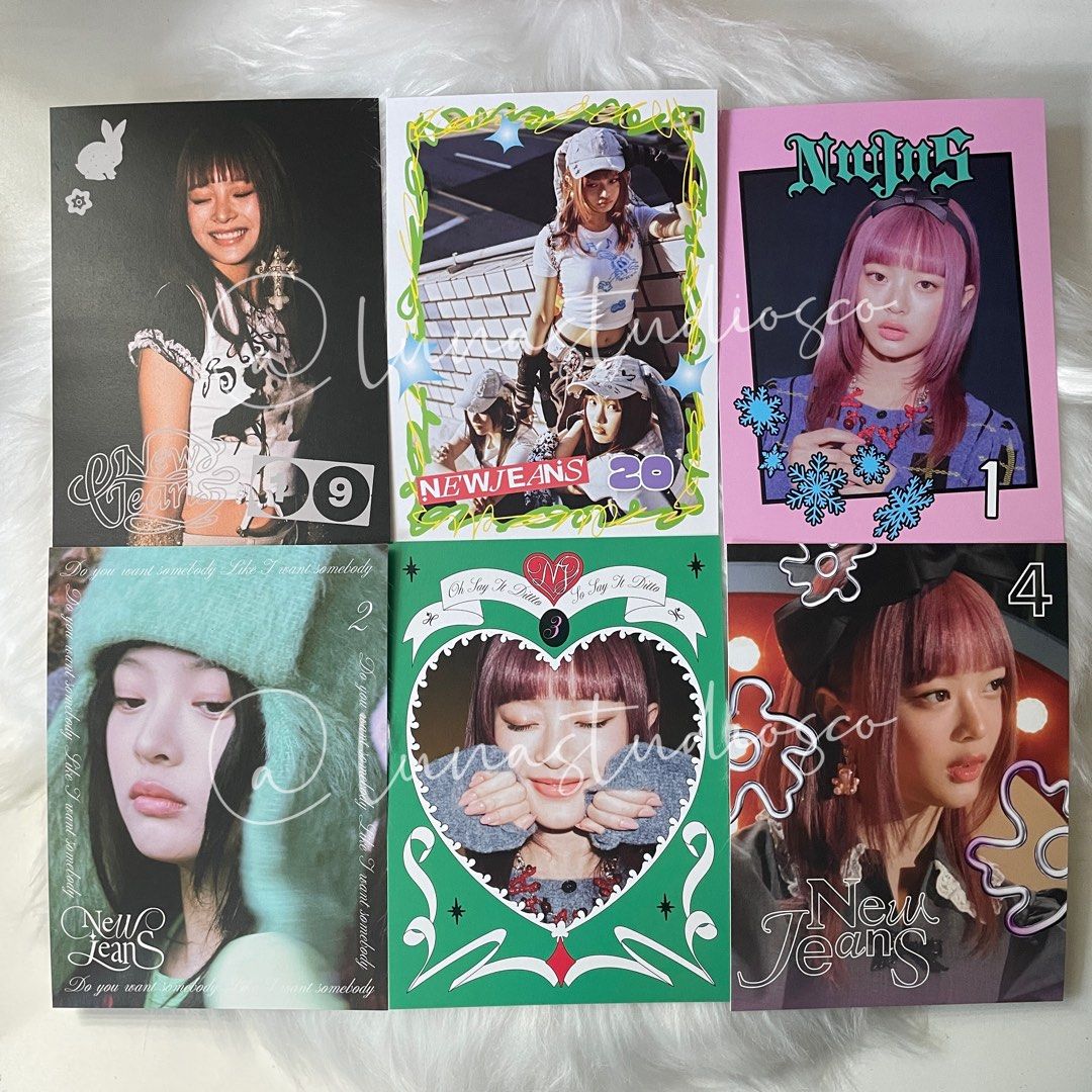 WTS LFB NewJeans Omg Weverse Photocards SET B Message Cards Pcs Nwjns Hanni Minji Haerin ...