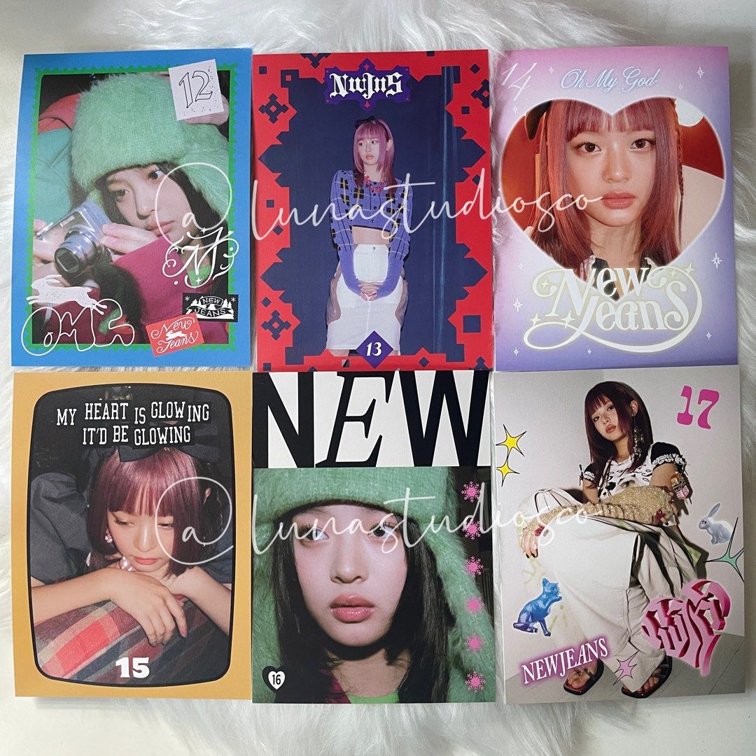 WTS LFB NewJeans Omg Weverse Photocards SET B Message Cards Pcs Nwjns Hanni Minji Haerin ...