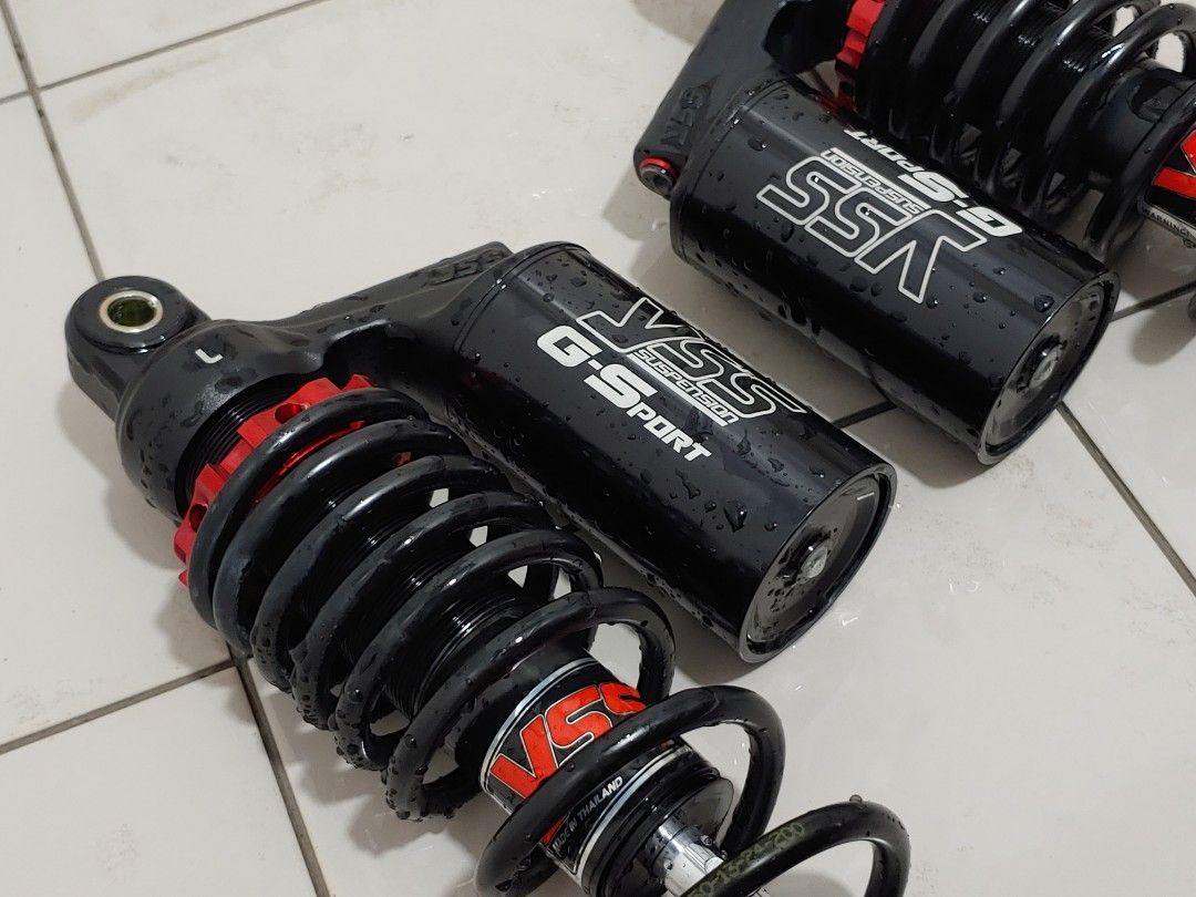 XMAX YSS G-Sport Black Series Lowered Short, Motorcycles, Motorcycle ...