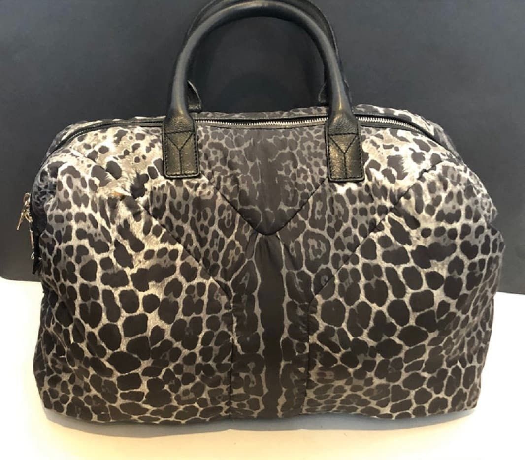 YSL Leopard Print Easy Bag, Women's Fashion, Bags & Wallets, Tote Bags ...
