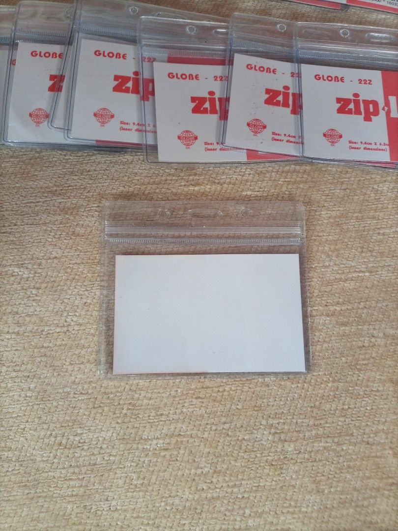 18 Globe Zip lock id card, Serba Serbi, Others di Carousell