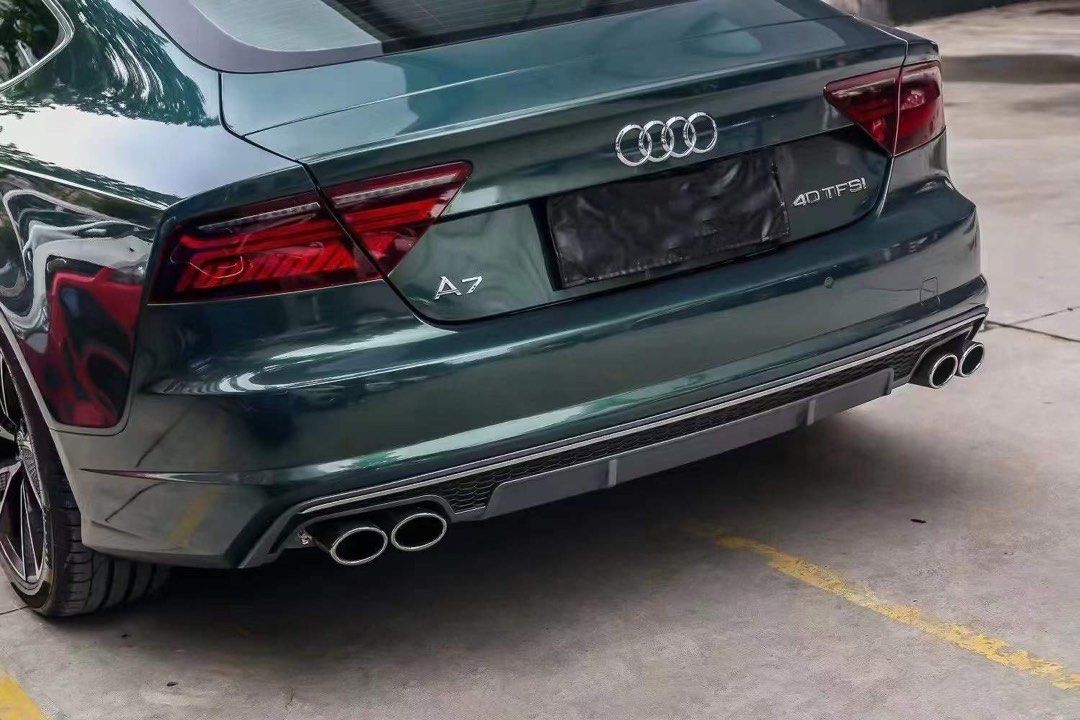 2016 - 2018 Audi A7 Conversion to RS7 Front Bumper & S7 rear diffuser ...