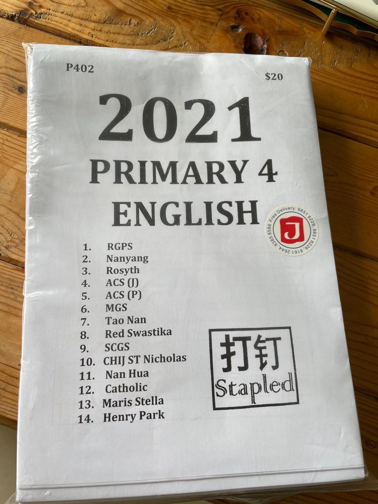 2021 P4 Exam Paper- English, Hobbies & Toys, Books & Magazines ...