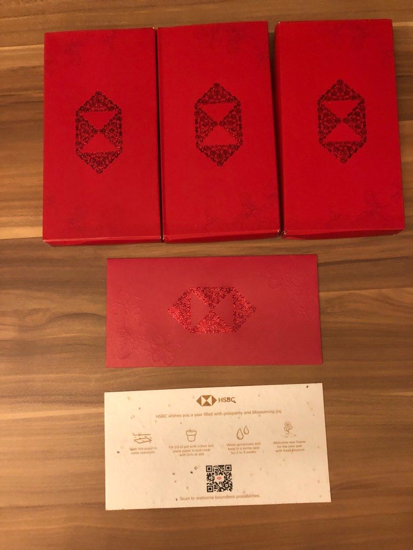 2023 HSBC Premier Red packets (120 pieces), Hobbies & Toys, Stationery ...