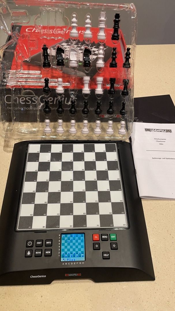 2828) Chess Genius Electronic Chess Board by Millennium - Play Chess at ...