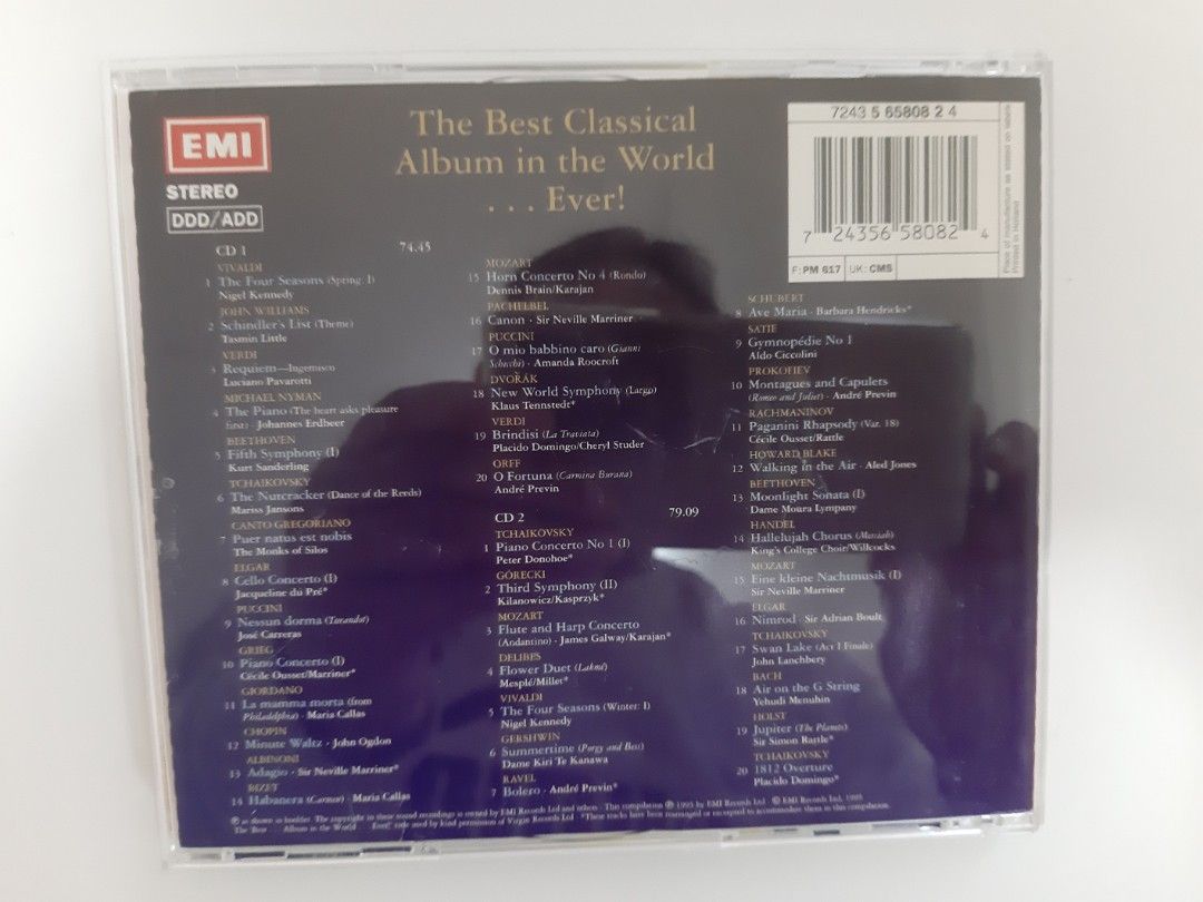 2CD THE BEST CLASSICAL ALBUM IN THE WORLD EVER EMI 1995, 興趣及遊戲, 音樂、樂器 & 配件, 音樂與媒體 - CD 及 DVD ...