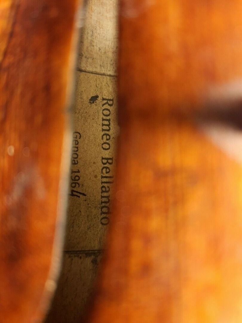 4/4 Violin labelled Romeo Bellando 1964, Hobbies & Toys, Music & Media ...