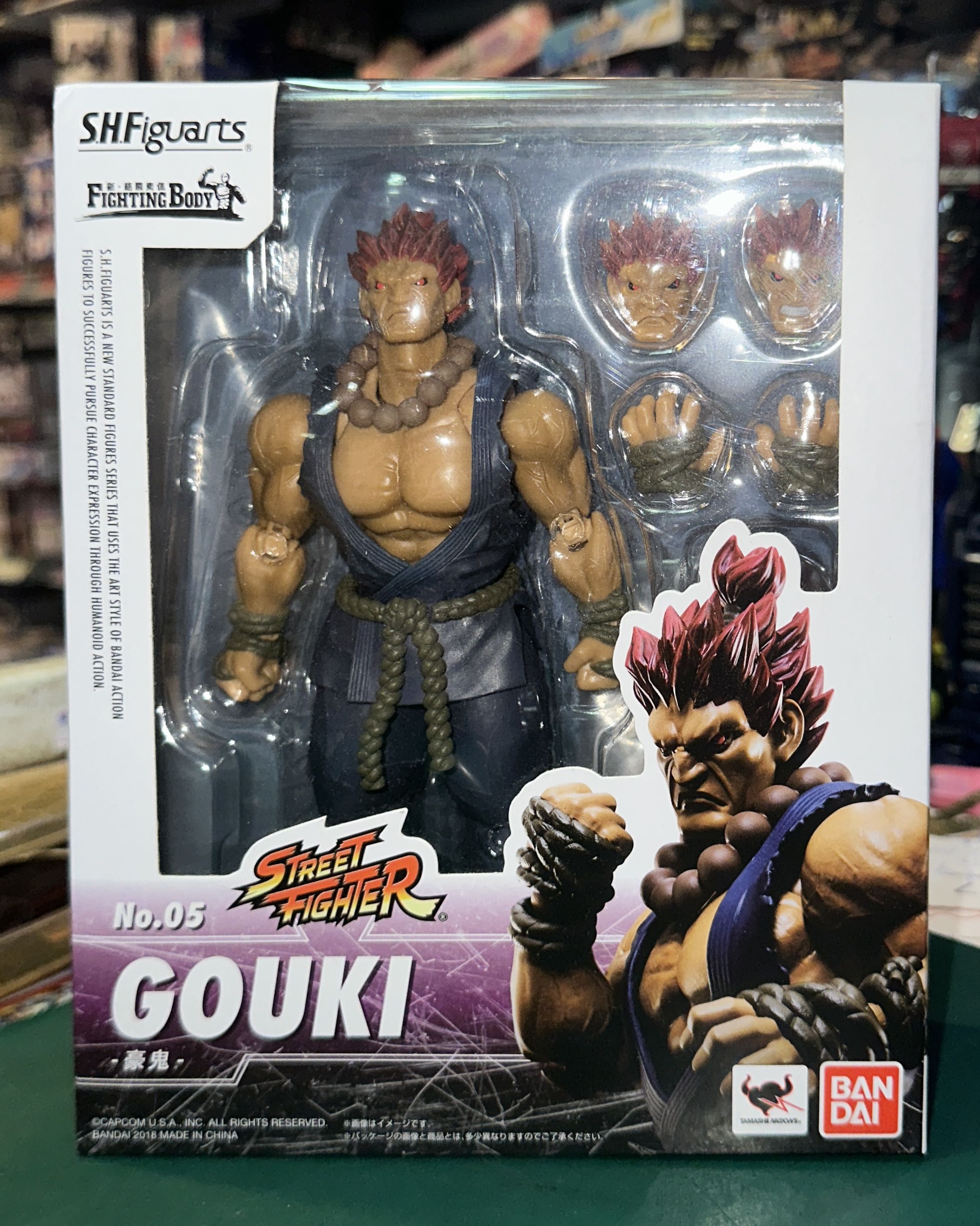 Bandai SHF s.h.figuarts STREET FIGHTER No 05 GOUKI 街頭霸王 豪鬼 Fighting ...
