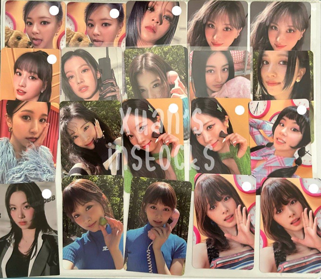 [ wts ] twice between 1&2 album pcs nayeon jeongyeon momo sana jihyo mina dahyun chaeyoung tzuyu ...