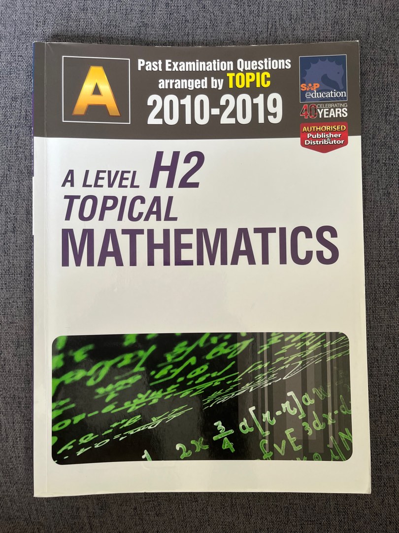 A level H2 Math Topical TYS (2010-2019) with Answer Key, Hobbies & Toys ...