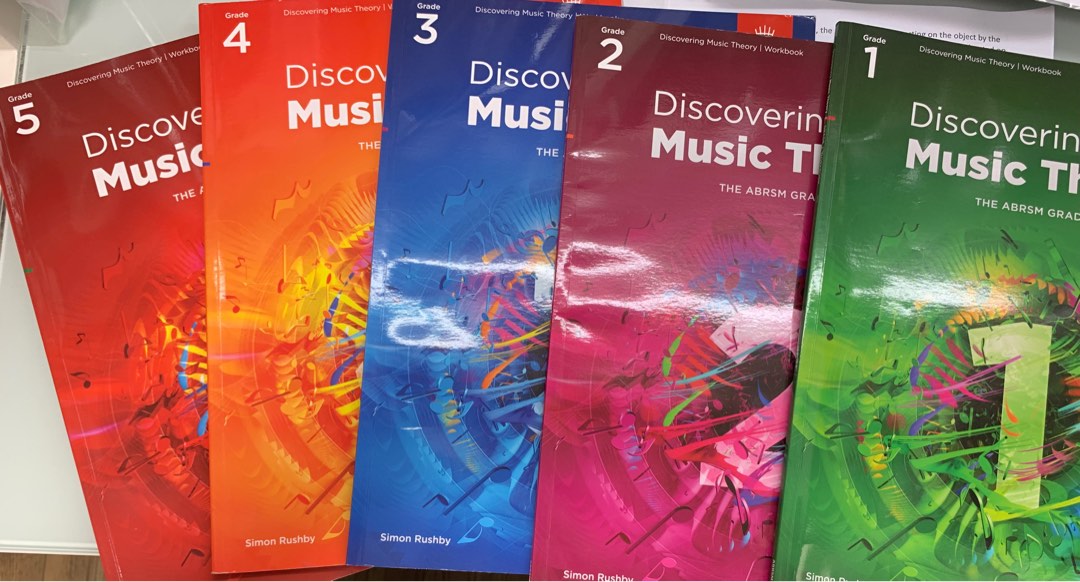 Abrsm Discovering Music Theory grade 1-5 workbook (Supports Abrsm exams ...